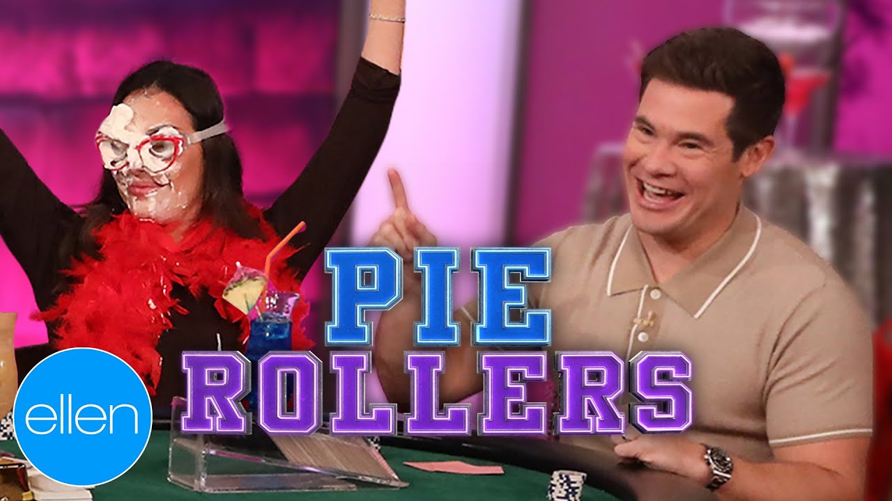 Adam Devine & Chloe Bridges-Devine vs. tWitch & Producer Matt in 'Pie Rollers'! - YouTube