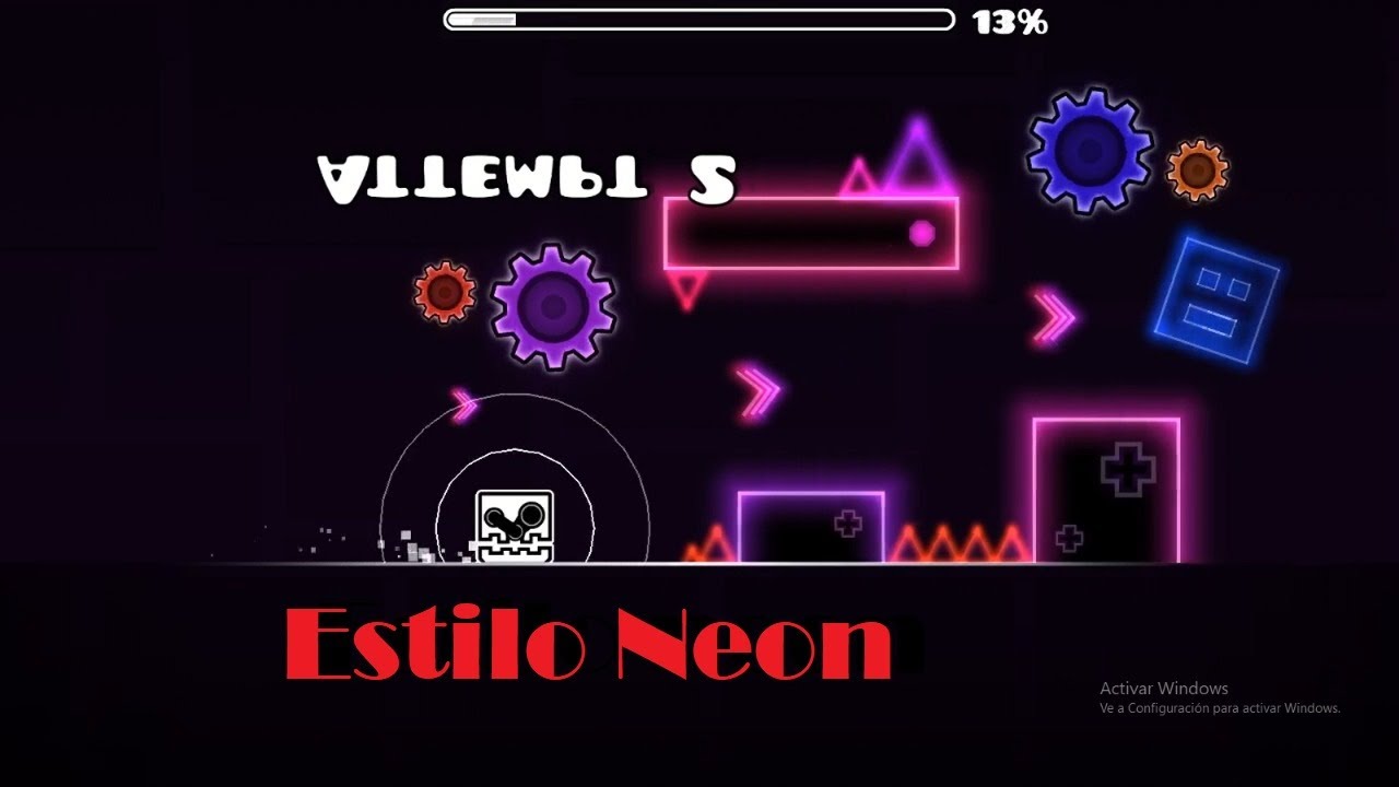 Aprendiendo a Decorar #1 [Neon Style] | Geometry Dash 2.11 - YouTube