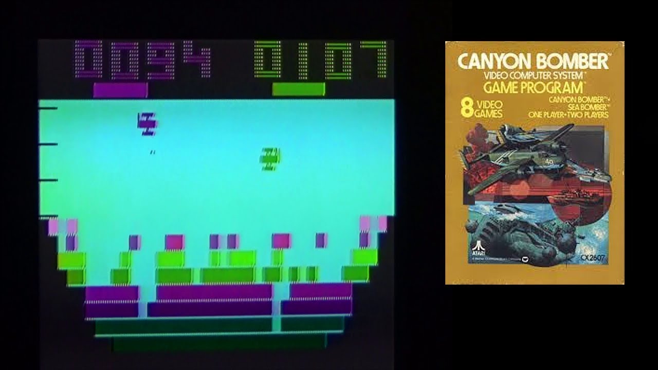 Atari 2600 Canyon Bomber - YouTube
