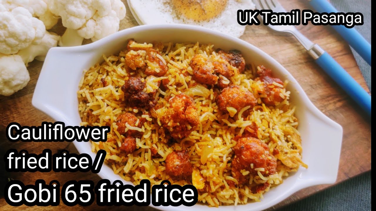 Gobi fried rice||Cauliflower fried rice in street style||Cook with ...