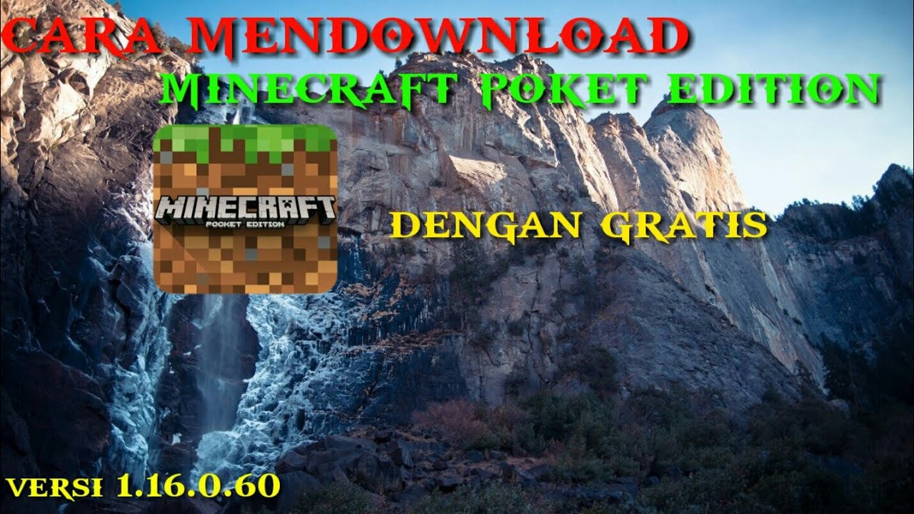 Cara mendownload minecraft poket edition versi 1.16.0.60 dengan gratis - YouTube