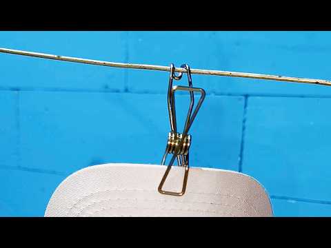 He makes clothespins for hats or clothes #diy #crafts