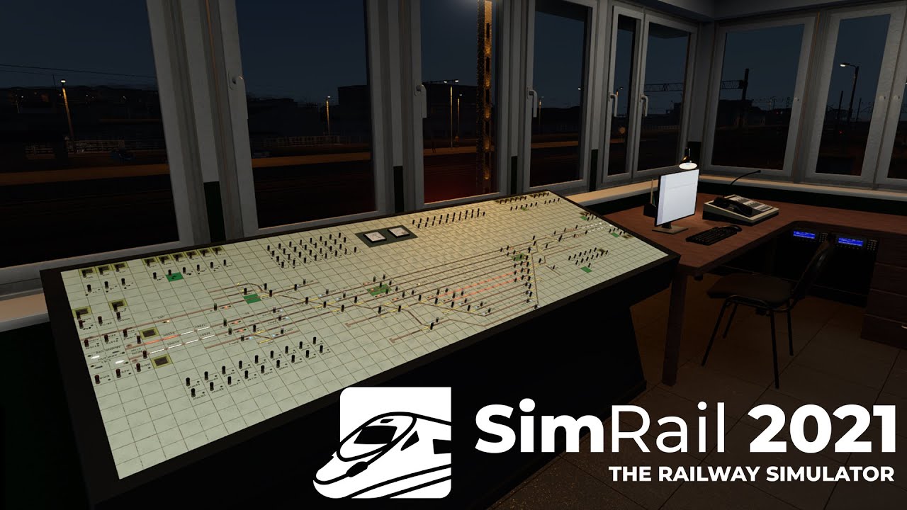 SimRail: Multiplayer Session im Drucktastenstellwerk und ESTW - YouTube