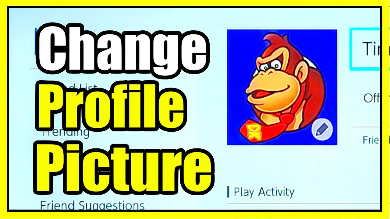 How to Change Profile Picture or Mii on Nintendo Switch Account (Fast ...