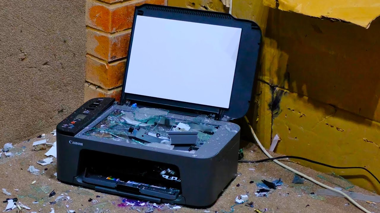 Smash Another Canon PIXMA Multifunction InkJet Printer - YouTube