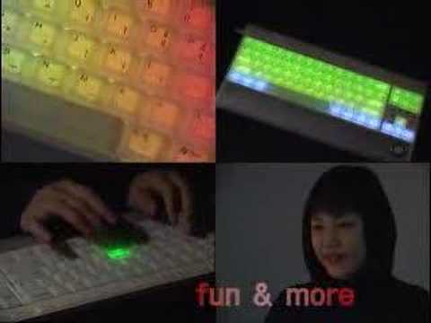 luxeed color changing led keyboard - YouTube