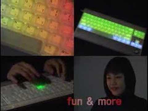 luxeed color changing led keyboard - YouTube