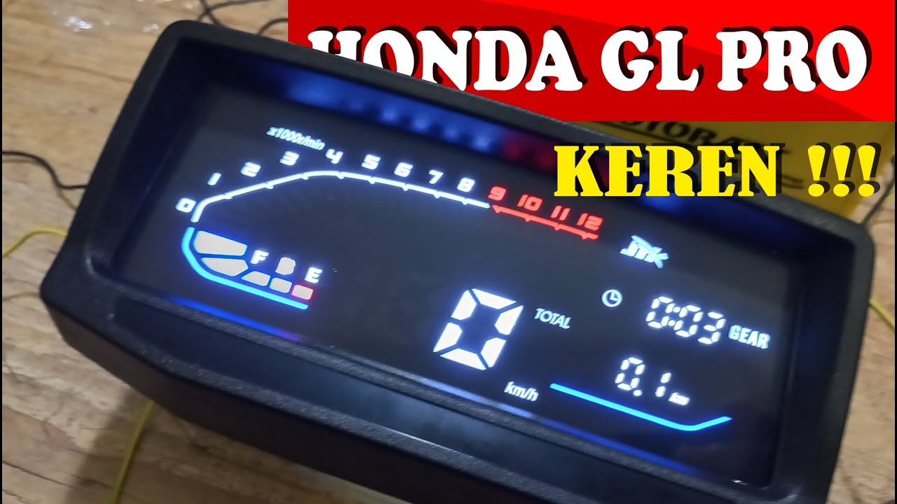 Restorasi Honda GL PRO Review Speedometer Digital Gl Pro #4 - YouTube