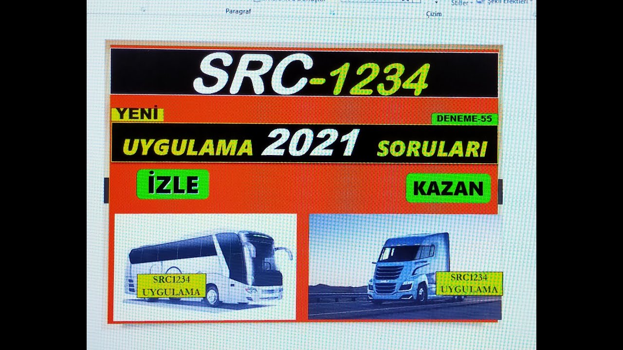 #SRC1234#UYGULAMA#SINAV2021#SINAV#SORULARIveCEVAPLARI-55 - YouTube