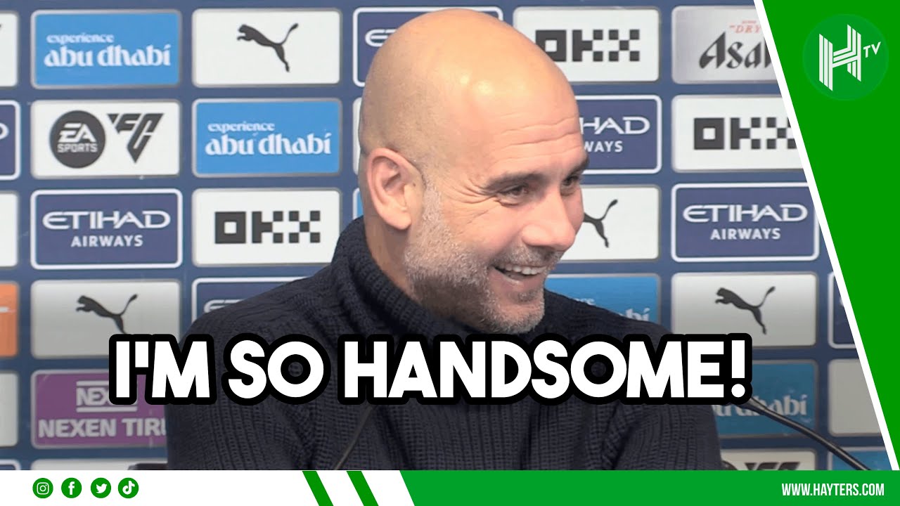 I'm SO HANDSOME & I SEDUCE my players! | Pep Guardiola EMBARGO 😂 - YouTube
