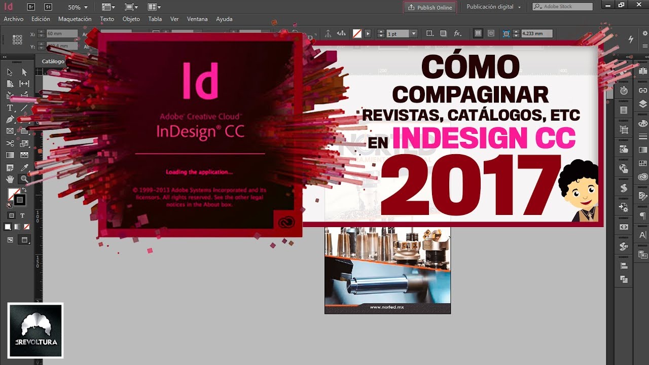 Adobe InDesign CC 2017 | Compaginar páginas de revistas, catálogo o libros - YouTube