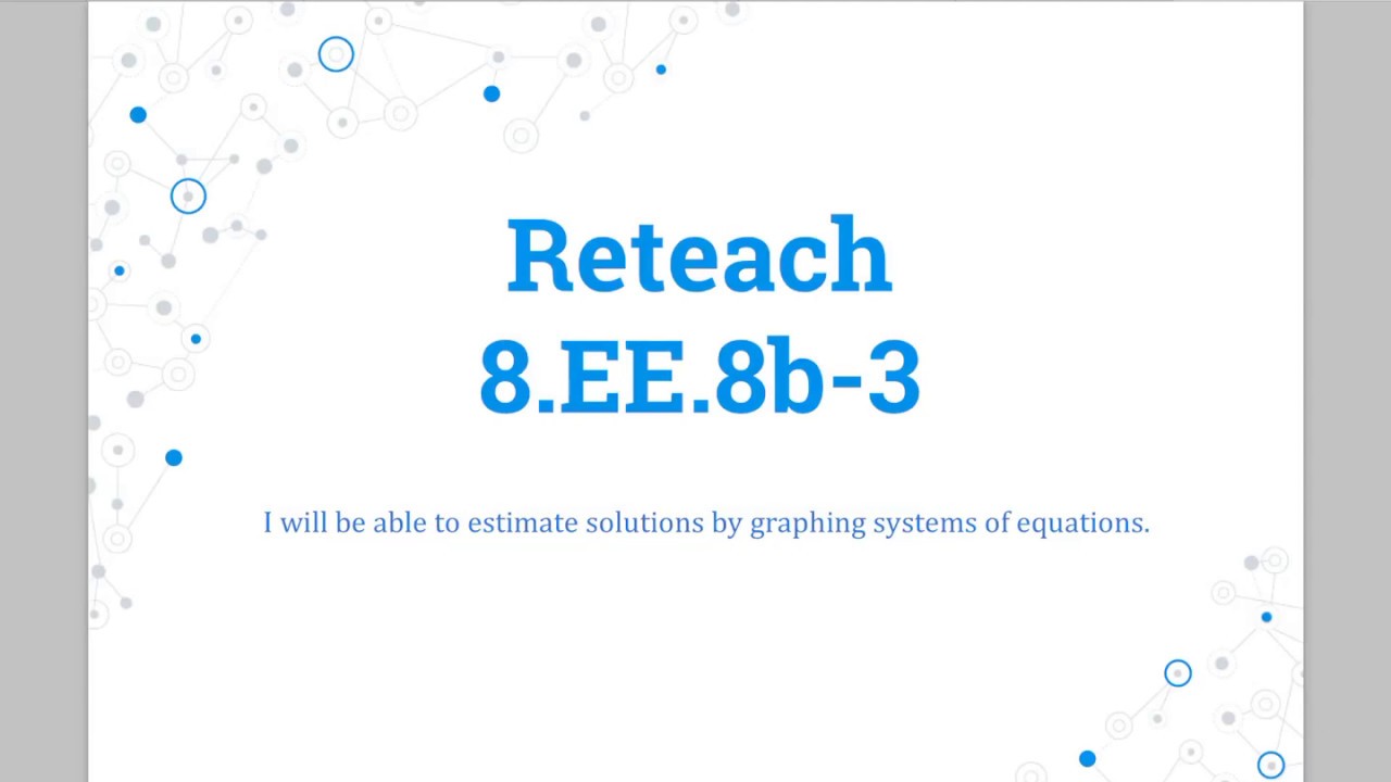 6-1 Reteach 8EE8b-3 - YouTube