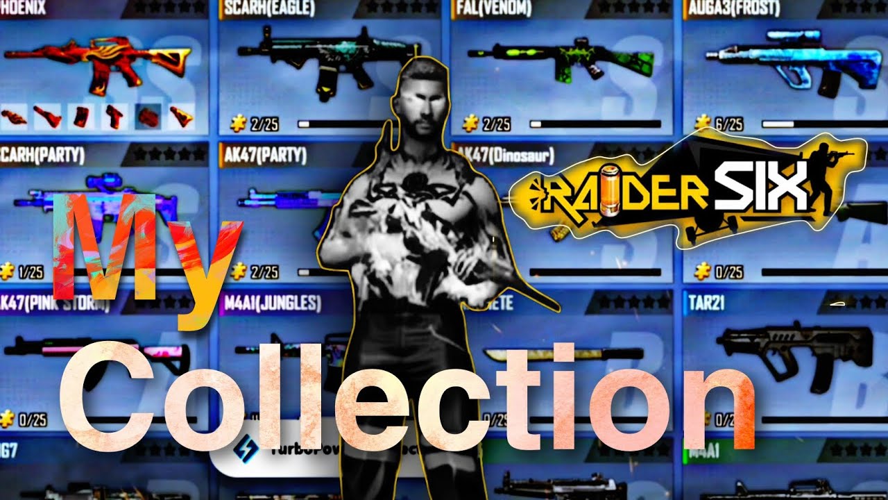 Raider Six My Collection Video 2024😱 Indian Battleroyal Game ...