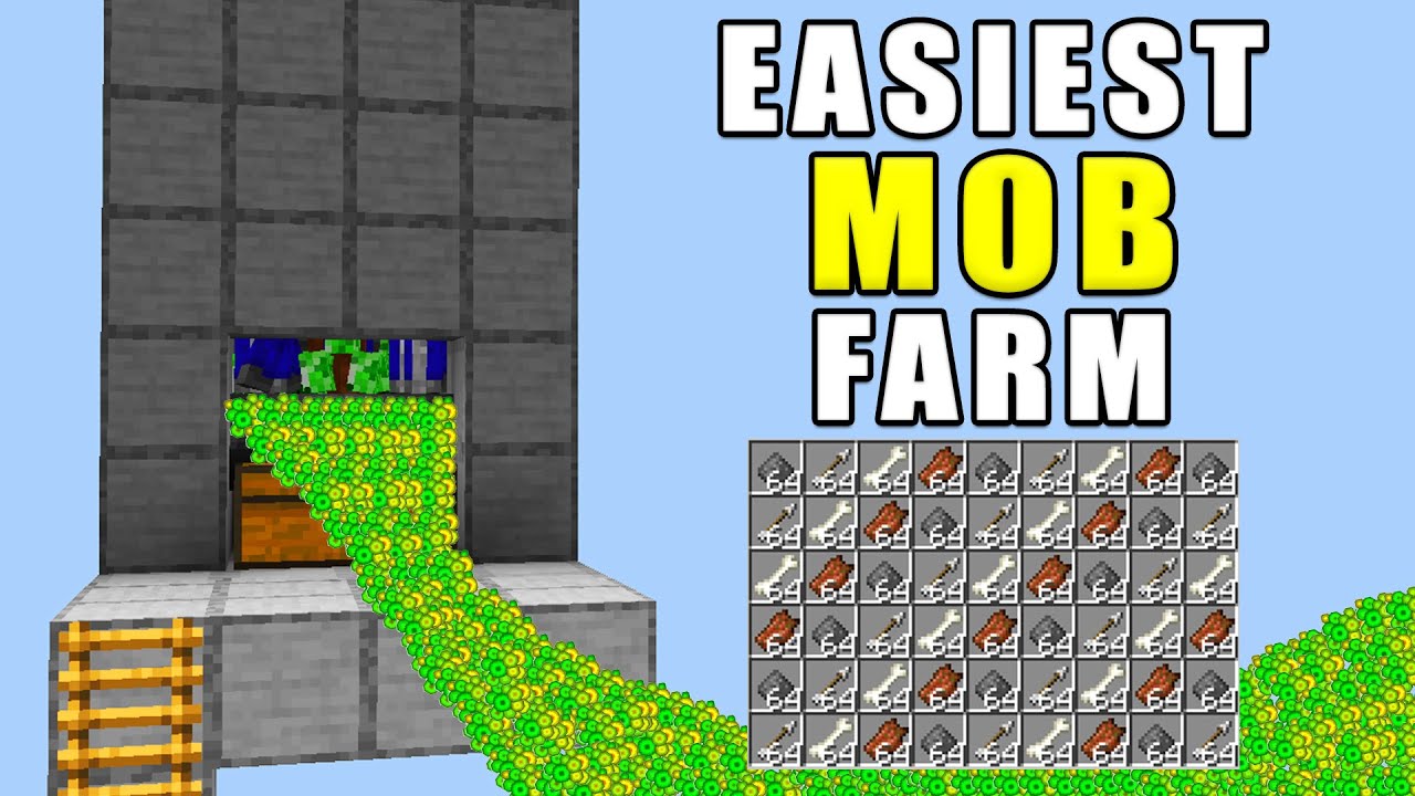 Easy Mob XP Farm for Minecraft 1.20 Bedrock (No Spawner) MCPE - Xbox ...