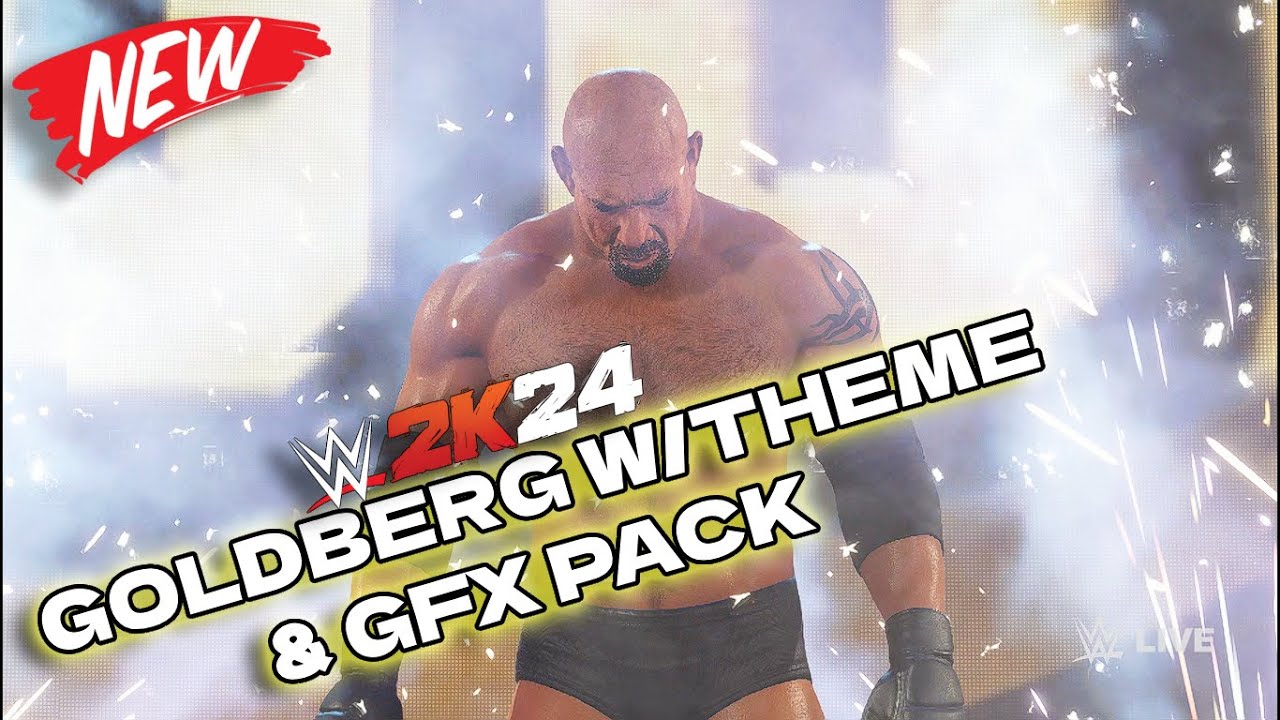 WWE 2K24 - Goldberg Entrance W/Theme & GFX Pack | New Crazy PC Mods ...