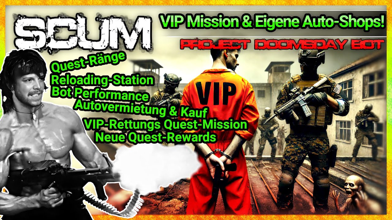 SCUM 🔥 Server Multi-Tool: Neue VIP-Quest-Mission, Quest-Ränge & Autoverkauf! 🚀 BOT Update ...