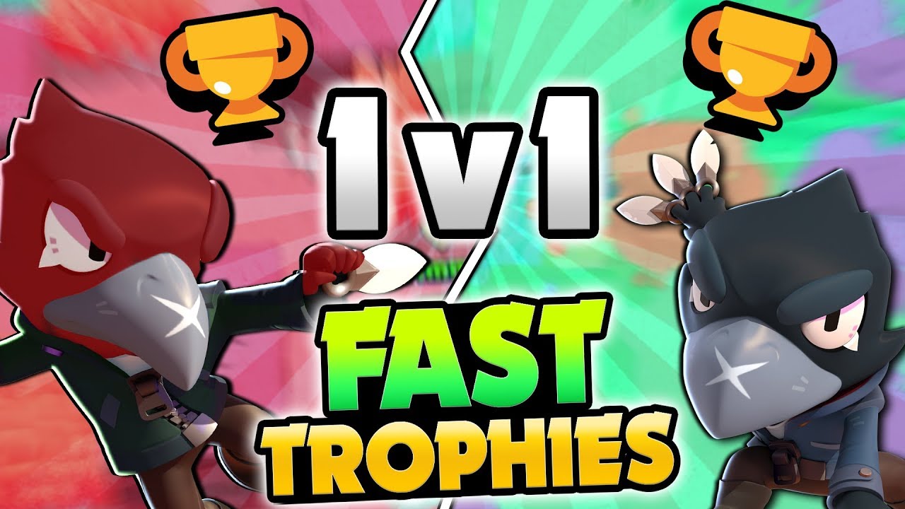 LEGENDARY CROW 1v1 FASTEST TROPHIES CHALLENGE IN BRAWL STARS! LEGENDARY ...