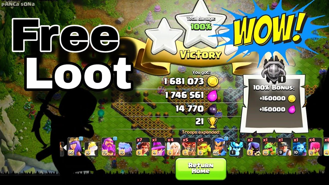 OMG Free Loot 😱 #clashofclans - YouTube