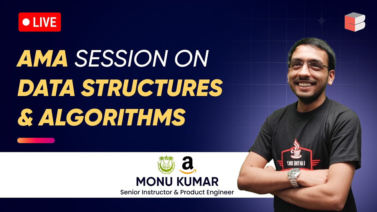 AMA session on Data Structures & Algorithms | Ft. Monu Kumar - YouTube
