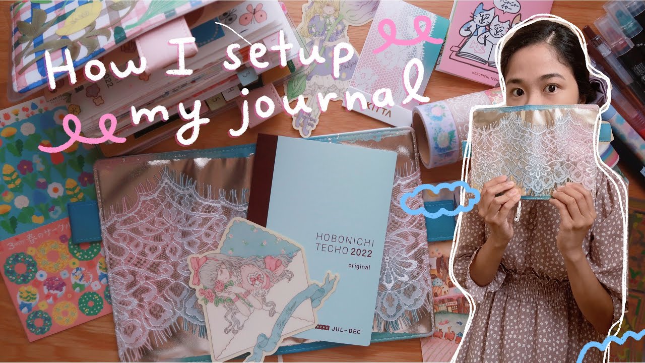 How I Setup My Journal (Elegant & Cute Style 💜) | Hobonichi Techo 2022 ...