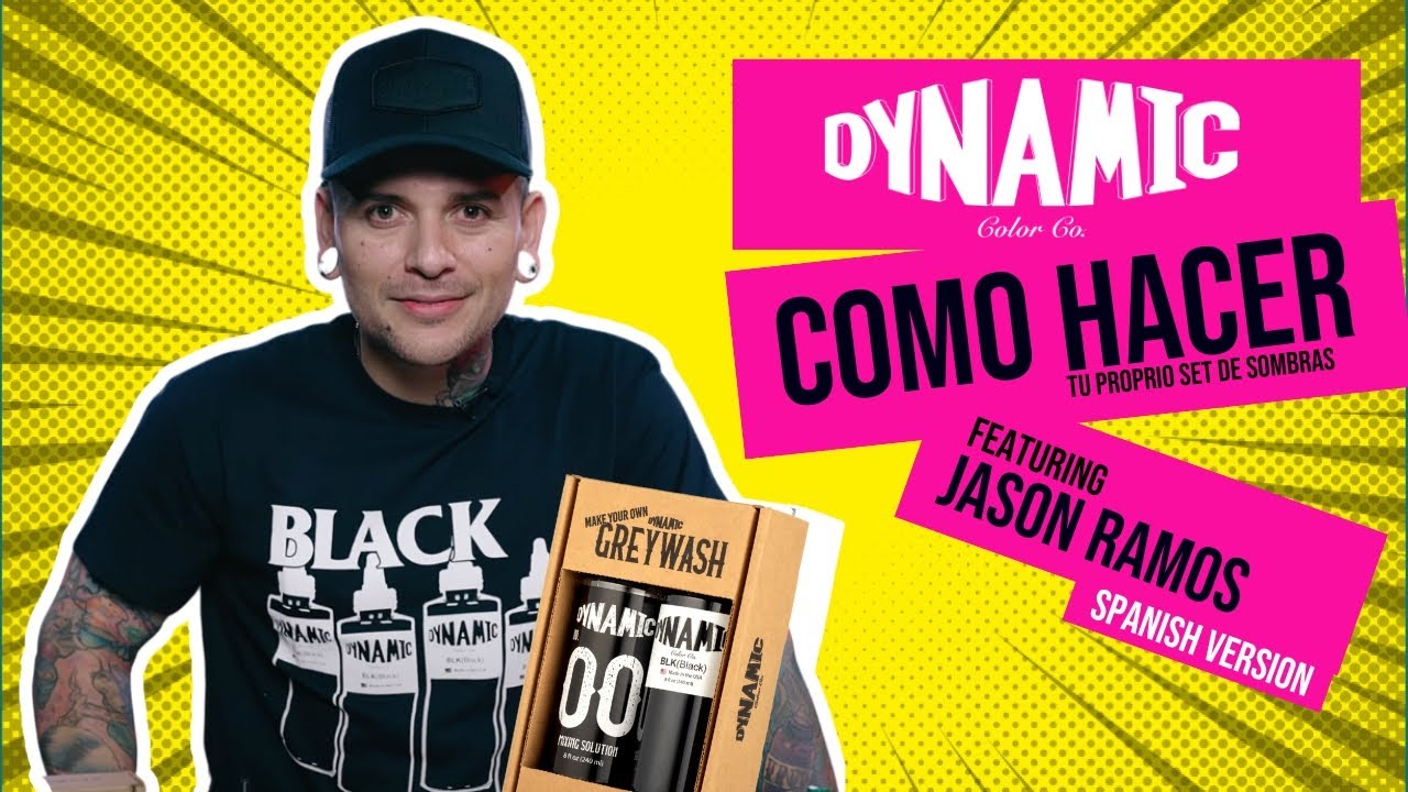 Jason Ramos Tattoos demos Dynamic's Make Your Own Greywash Set (Spanish ...