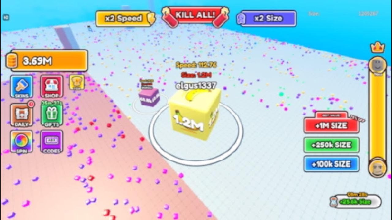 Roblox the bigest cube fight big cube vs smal cube - YouTube