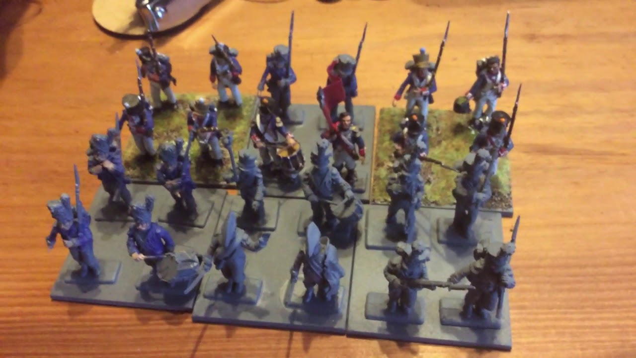 Blackpowder French light infantry Victrix 28mm - YouTube