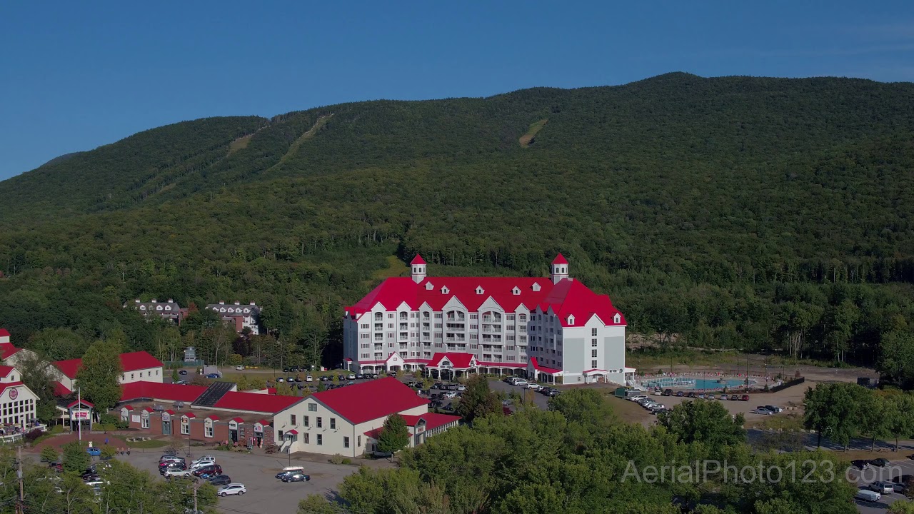 Riverwalk at Loon Resort - Aerial Video Lincoln New Hampshire Drone ...