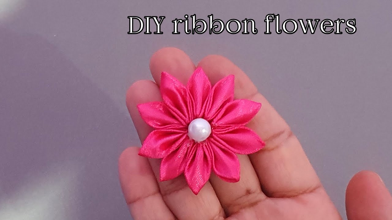 Super Easy Ribbon Flower Making / Hand Embroidery Tricks With Ribbon ...