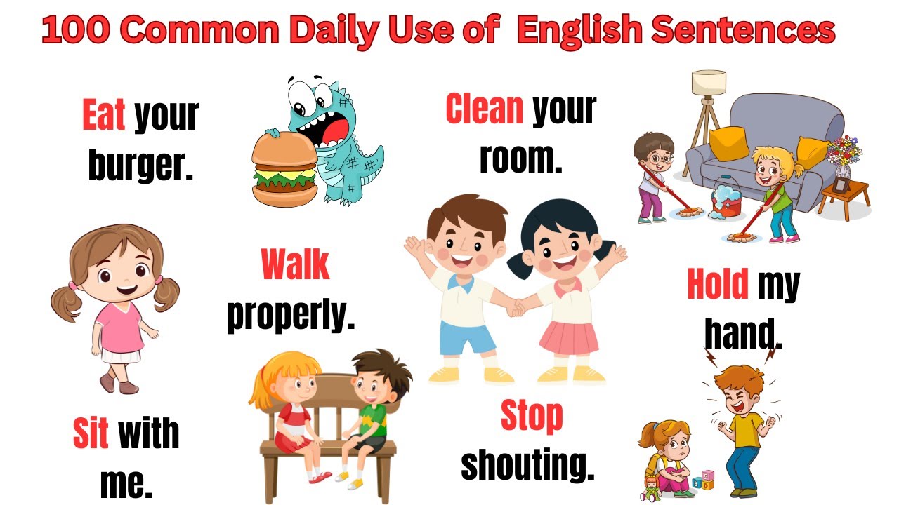 100 Common Daily Use English Sentences | Fun Learning Question Answers ...