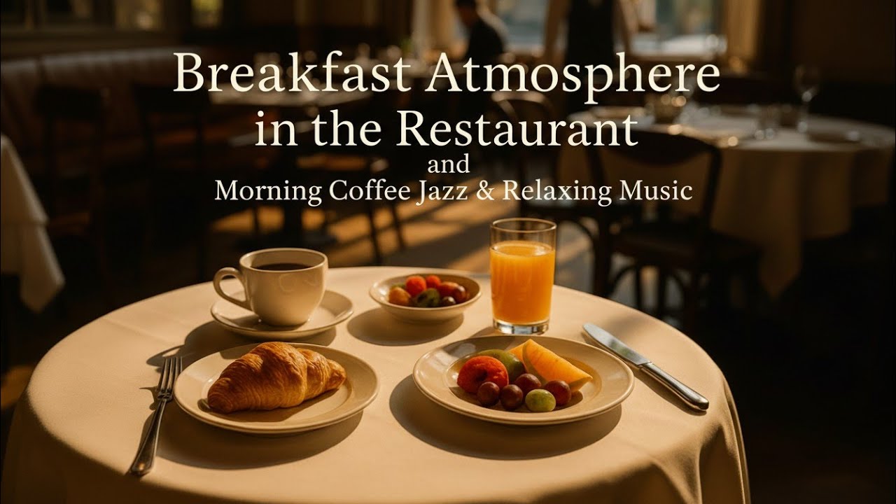 Breakfast Atmosphere in the Restaurant /Morning Jazz & Relaxing Café ...