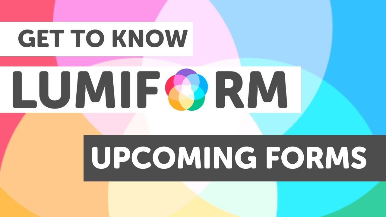 Scheduled upcoming forms feature Lumiform - YouTube