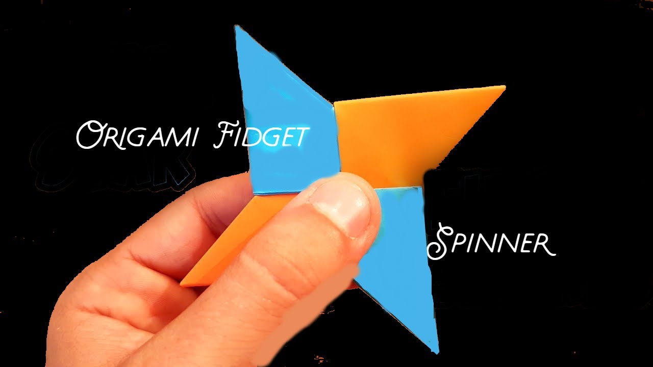 How to make an Origami Fidget Spinner Super Easy!! - YouTube