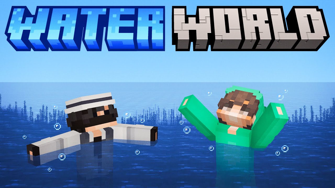 Minecraft but the WORLD is WATER - YouTube