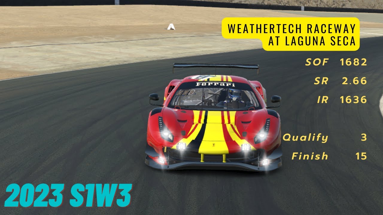 Ferrari 488 GT3 | Weathertech Raceway at Laguna Seca | Ferrari GT3 ...