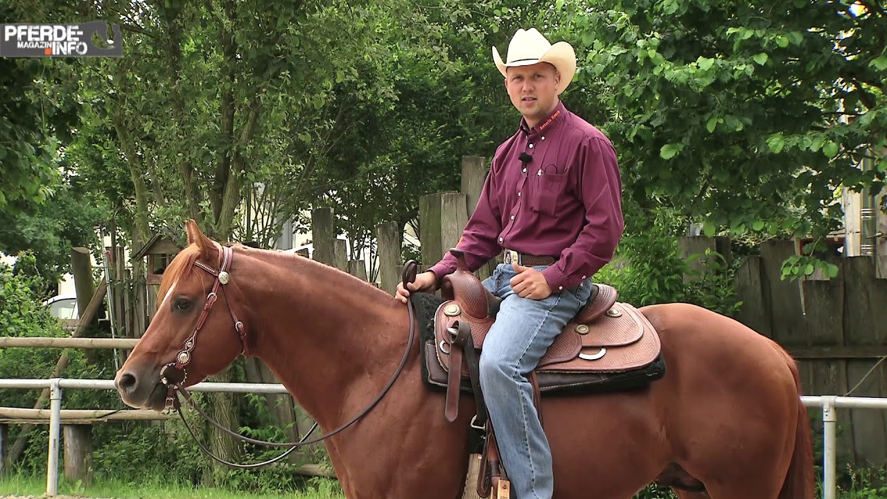 Westerntraining mit Felix Schnabel - Run Down mit Sliding Stop aus dem ...
