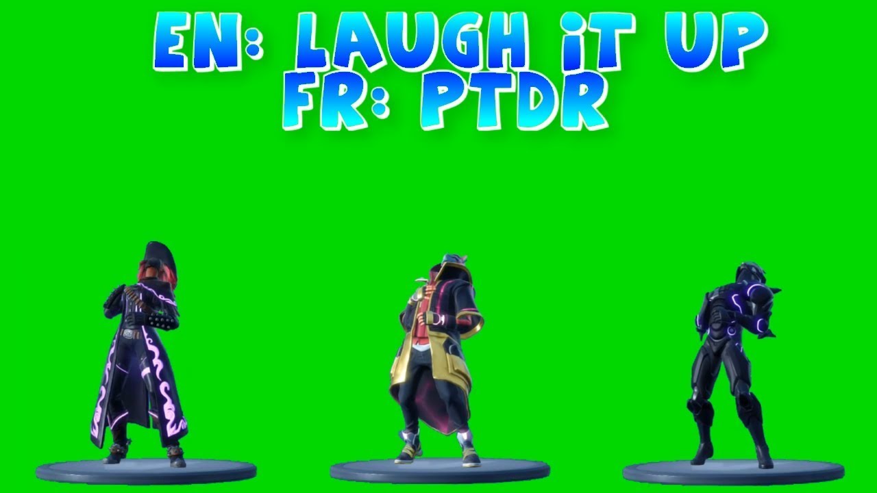 [Green Screen] Rare Emote | Laugh It Up / PTDR - YouTube