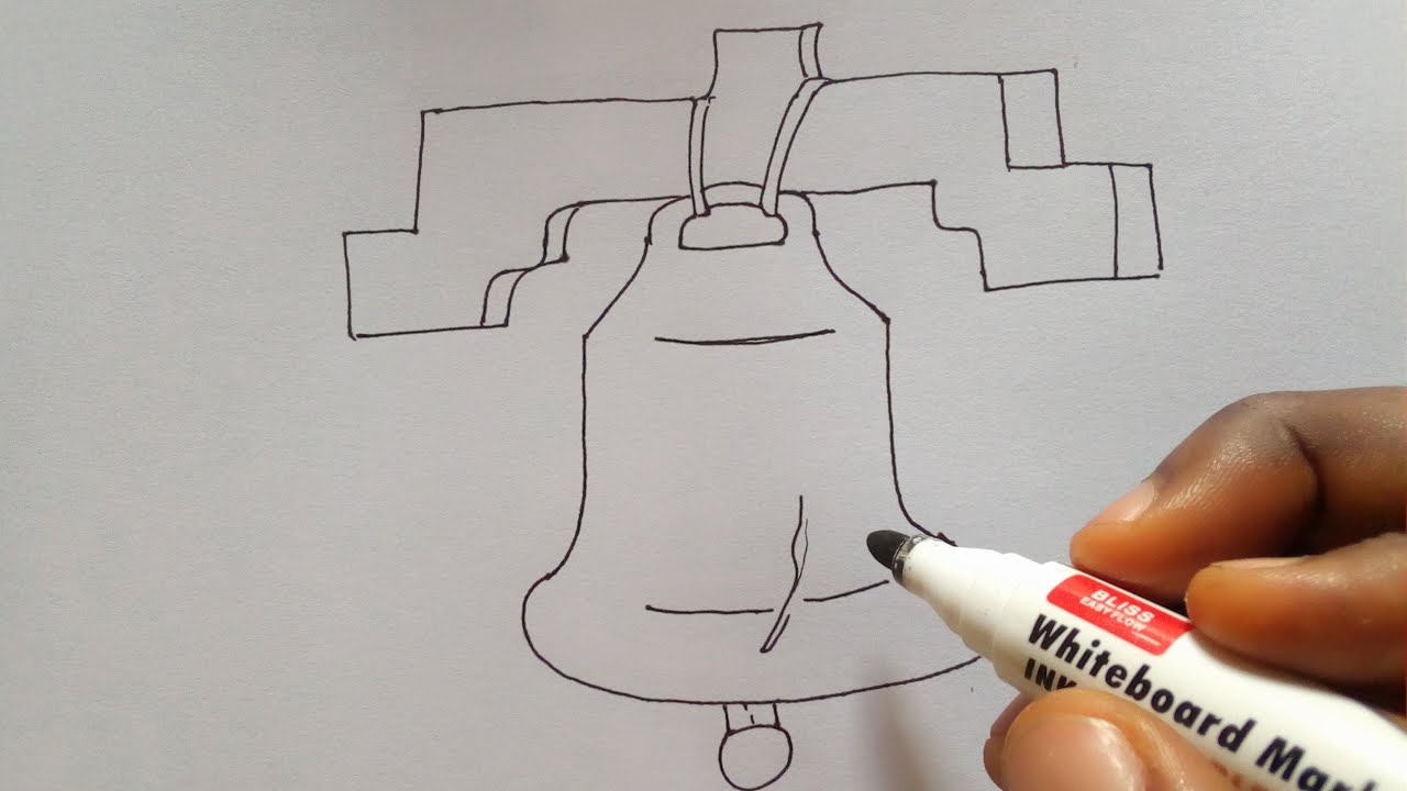 How to draw liberty Bell step by step - YouTube