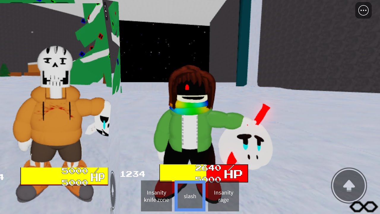 Undertale aus fight: Insanity swap papyrus and chara showcase - YouTube