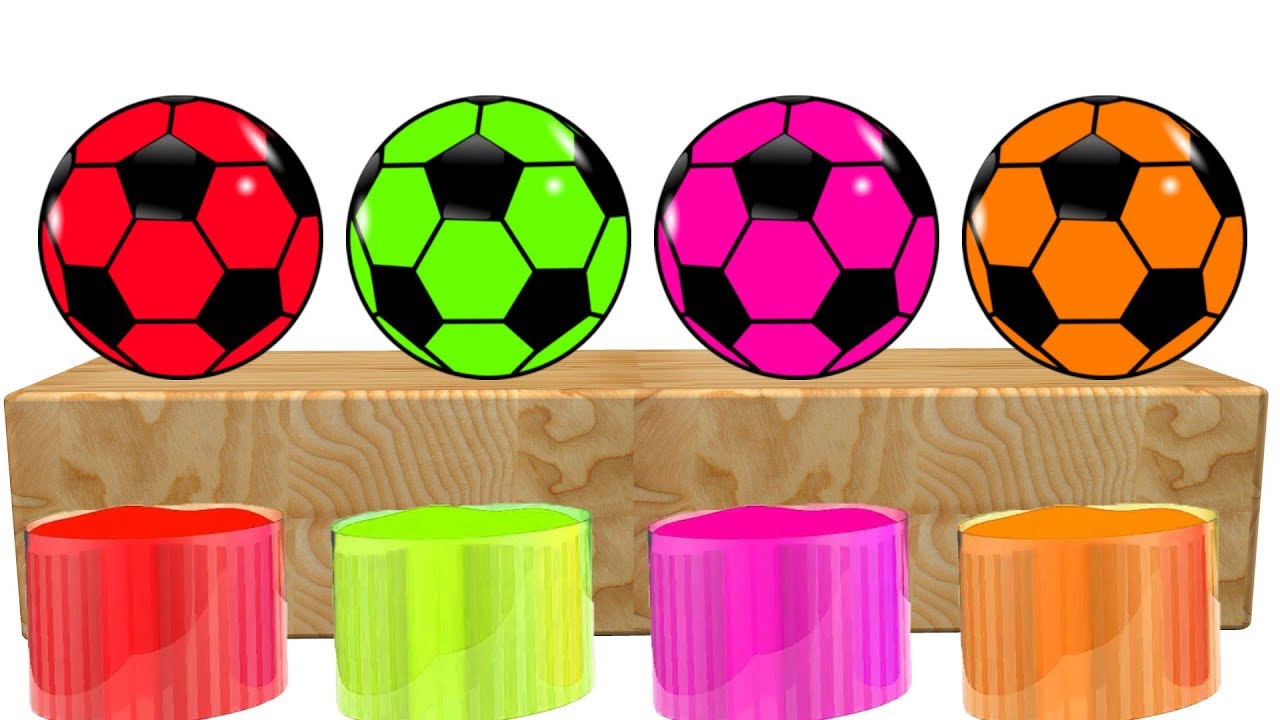 Learn Colors for Children with Color Soccer Balls | Color Soccer Balls ...