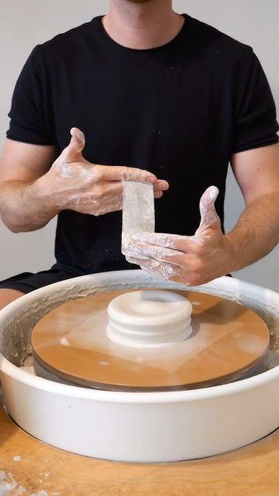Techniques to throw on the wheel! #pottery #satisfying - YouTube