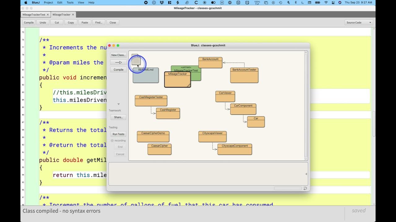 APCSA Classes 02.03: Implementing Methods and the BlueJ Debugger - YouTube
