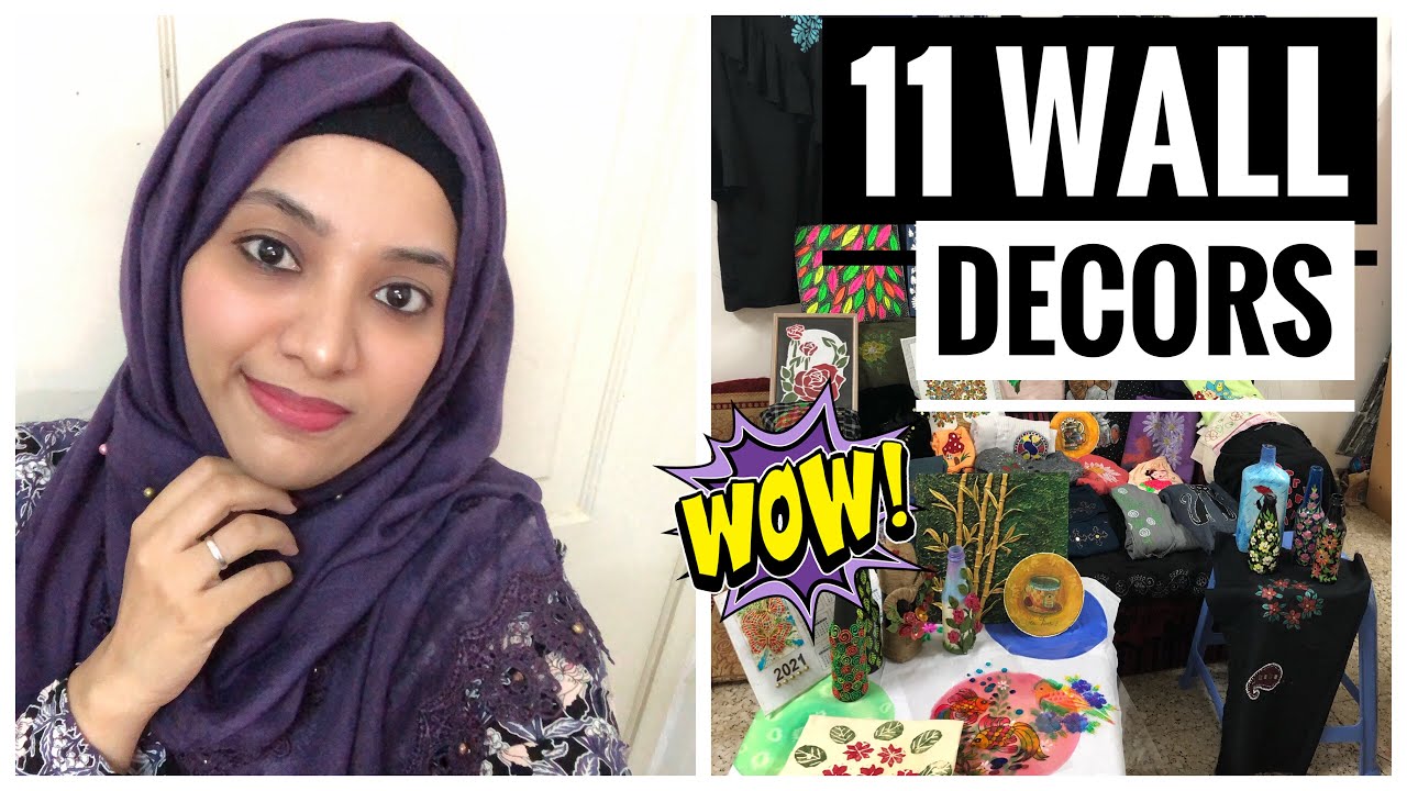 Wall Decors from Waste Materials | 11 Wall Hangings | DIY Best out of ...