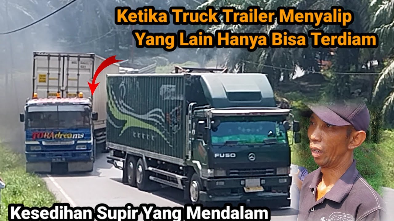 Supir Trailer Hanya Bisa Pasrah Melihat Trucknya Meliuk Di Tengah ...