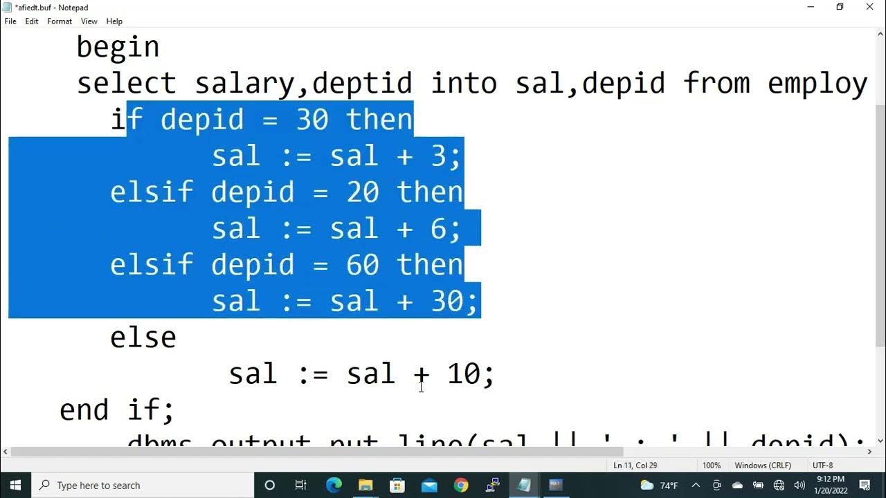 11 Conditional Statements In Plsql Youtube