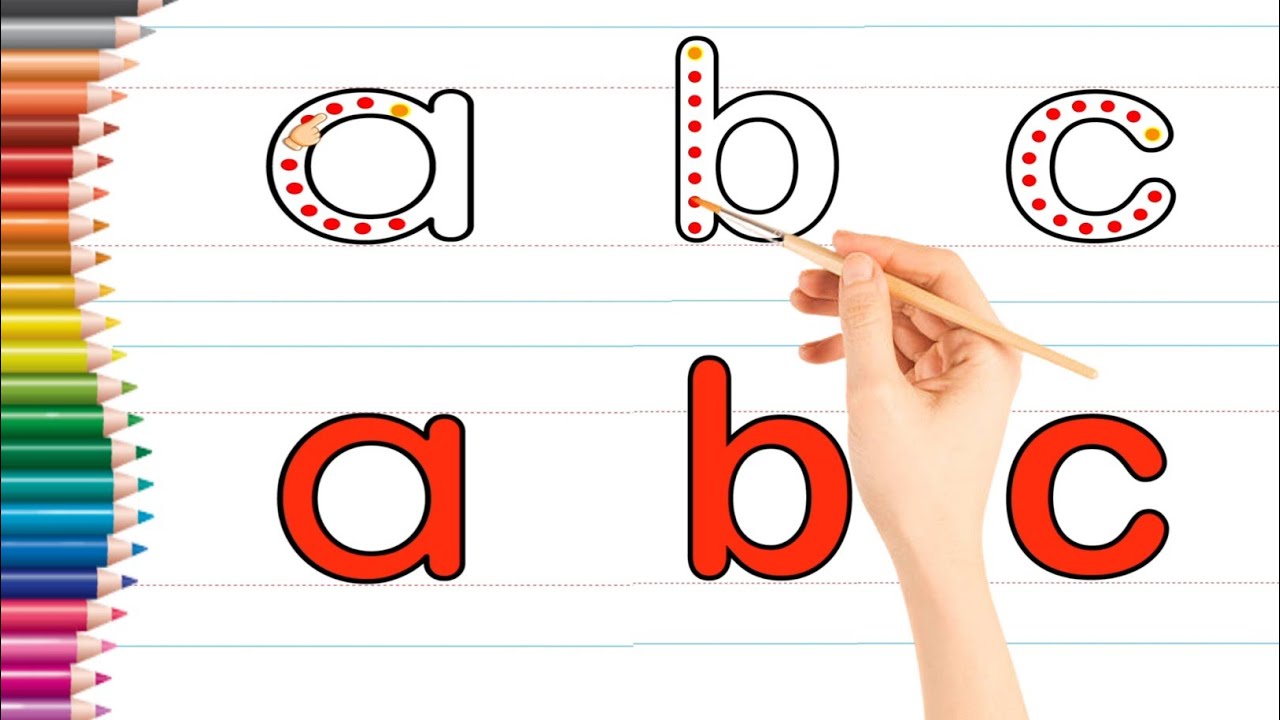 Abc Dotted Tracing, English Alphabet, Preschool learning Videos small ...