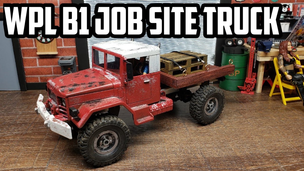 wpl b1 job site truck build - YouTube