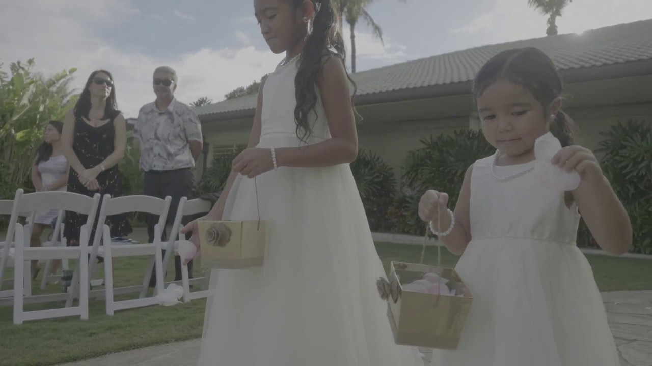 111117 Hawaii Wedding Walking Down The Aisle to Nesian Nine You ...