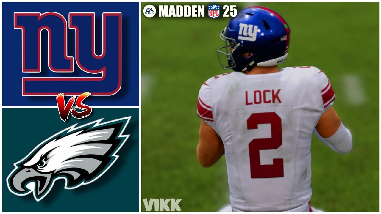 Giants vs Eagles Week 18 Simulation (Madden 25 PS5) - YouTube