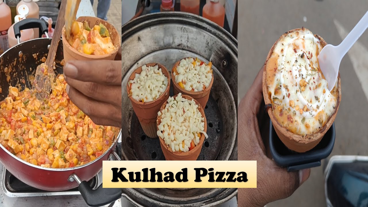 Famous Kulhad Pizza | Cheese Paneer Kulhad Pizza | Rs.100/- Only ...